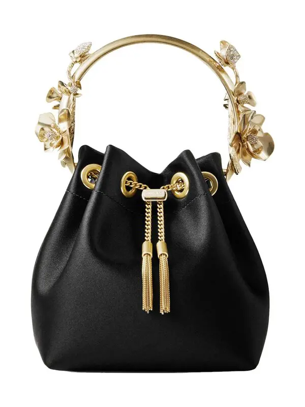 JIMMY CHOO Bon Bon Bucket Bag - Black