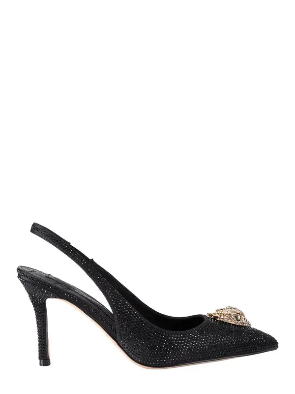 Kurt Geiger Embellished Belgravia Slingback Pumps - Black