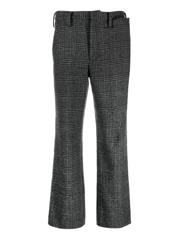 Yohji Yamamoto Houndstooth Trousers - Grey