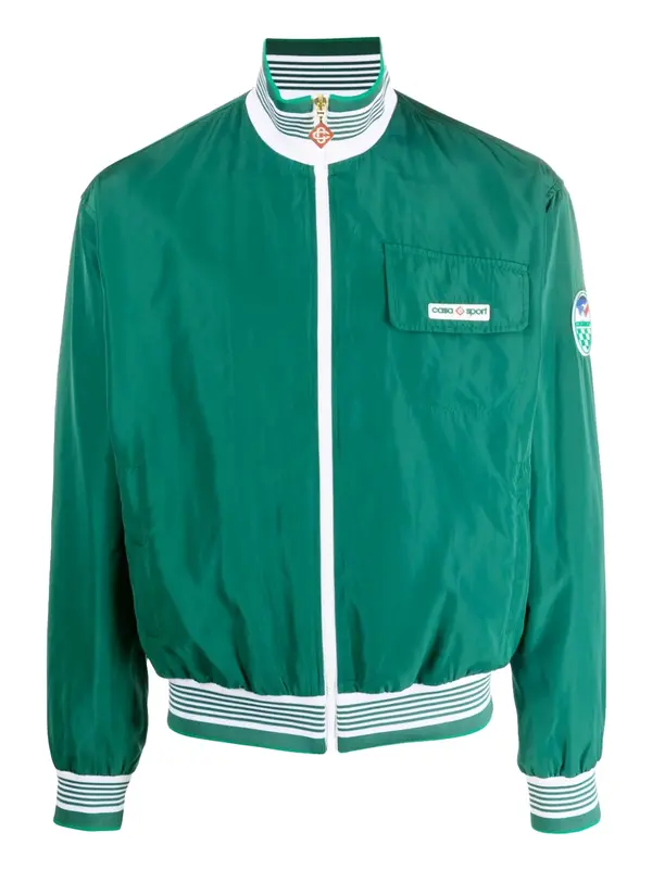 Casablanca Logo-patch Track Jacket - Green