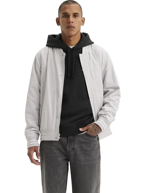 LEVI'S Cavalry Twill Varsity Bomber Jacket - Grey Violet