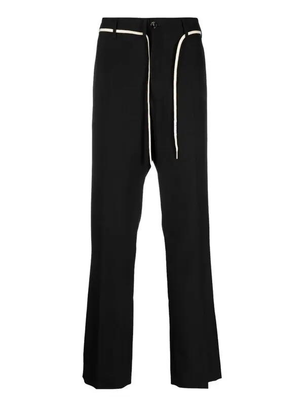 Marni Straight-leg Wool Trousers - Black
