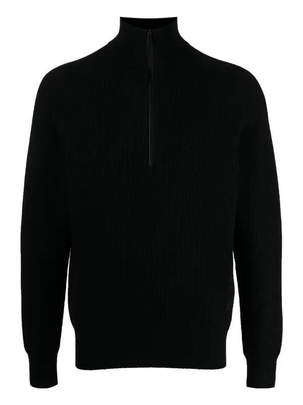 ALPHA TAURI Fenla Ribbed-knit Jumper - Black