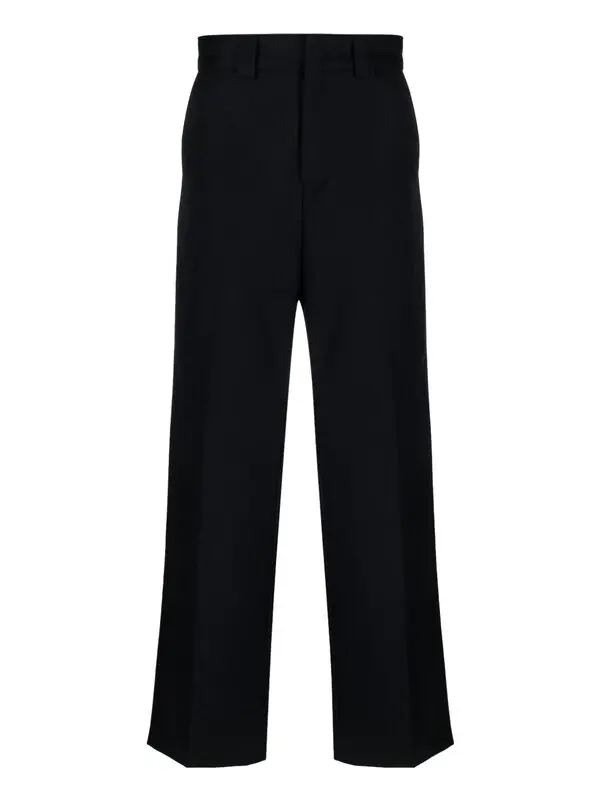 PT TORINO Virgin Wool Straight-leg Trousers - Blue