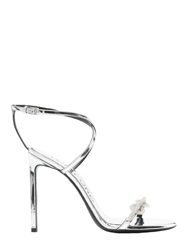 TOM FORD 105mm Crystal-embellished Sandals - Silver