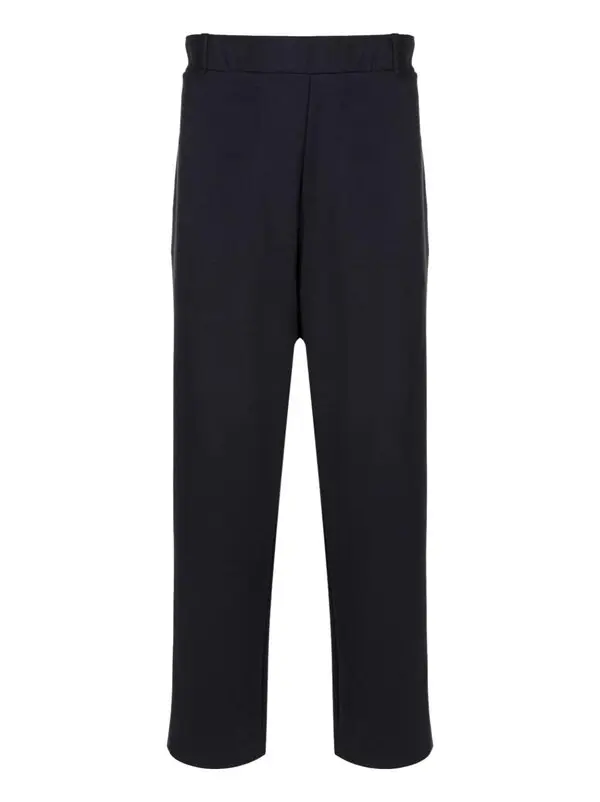 OSKLEN Fine-ribbed Straight-leg Trousers - Black