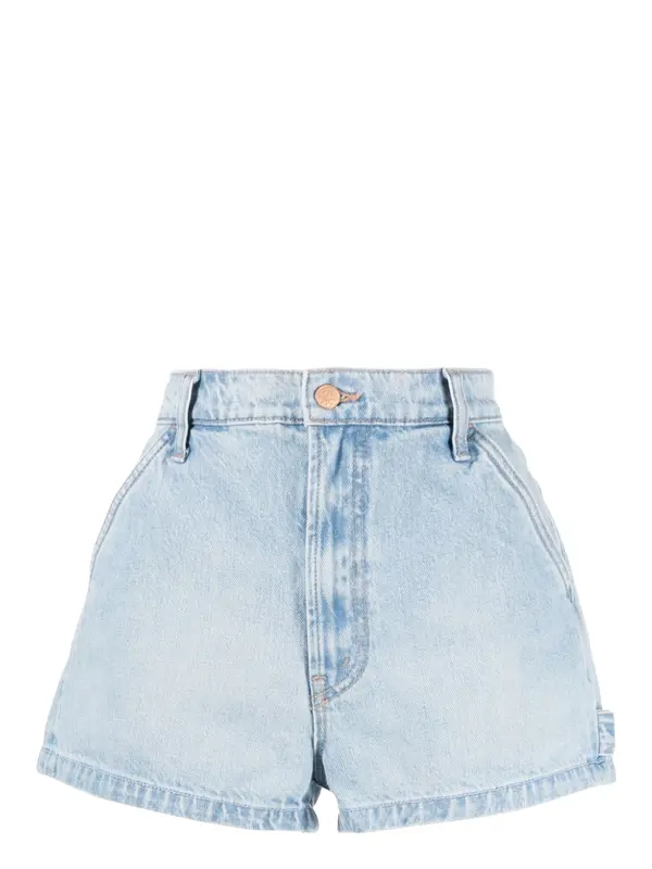 MOTHER Mid-rise Denim Shorts - Blue