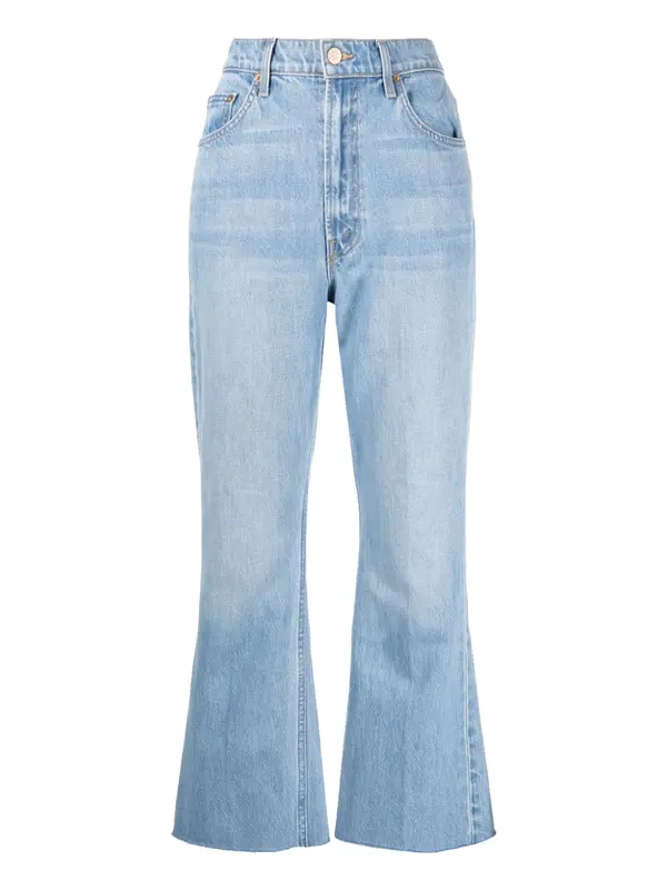 MOTHER Mid-rise Flared Jeans - Blue