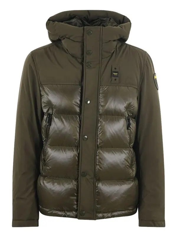 BLAUER. Quilted Down Jacket - Green