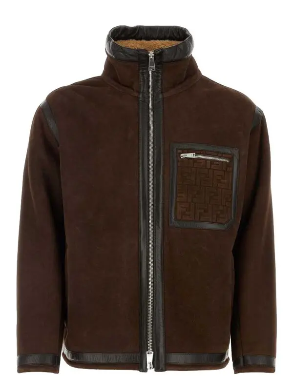 Fendi Leather Jacket - Brown