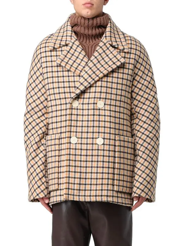 LANVIN Double-breasted Coat - Brown