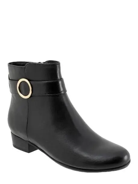 Trotters Melody Leather Bootie - Black