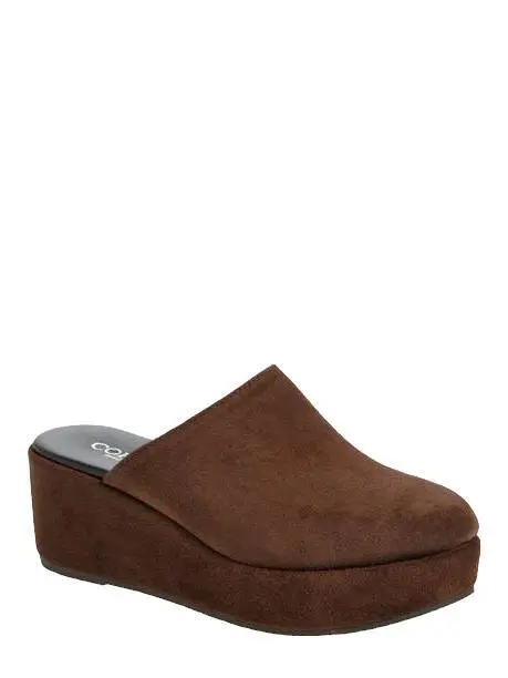 Cordani Camryn Platform Wedge Mule - T Moro Suede