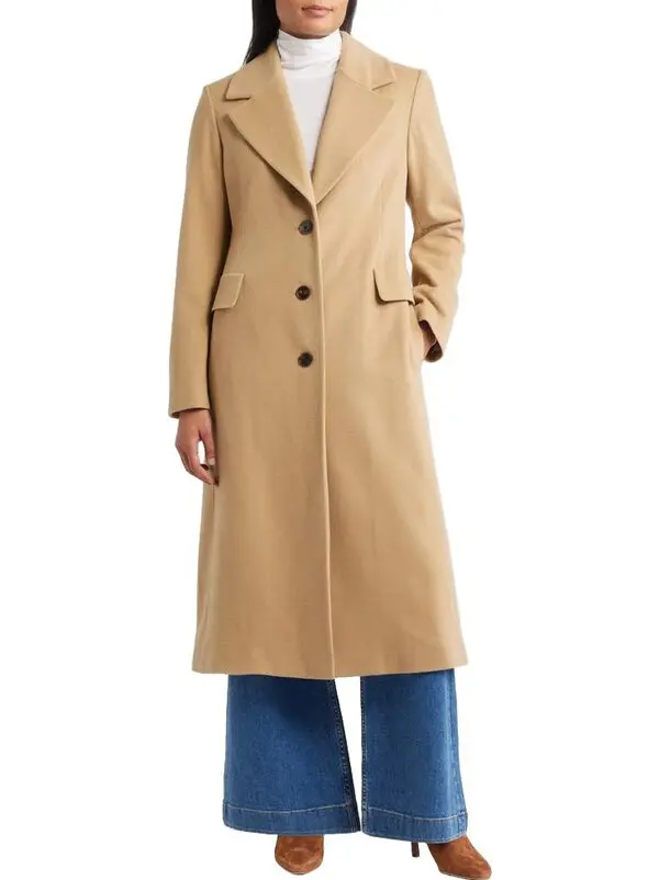Fleurette Holland Wool Coat - Camel