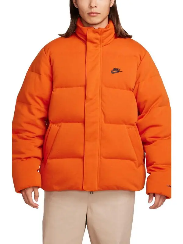 Nike Oversize Therma-fit Down Puffer Jacket - Campfire Orange/black