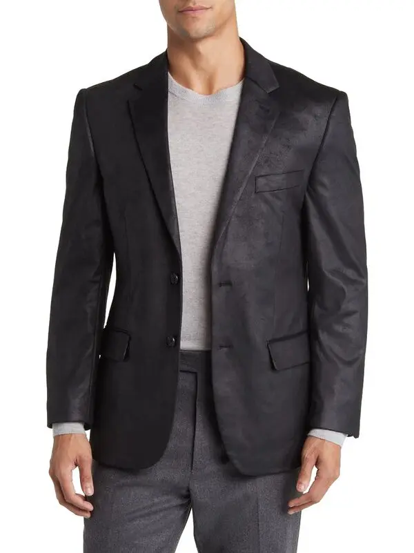 DANIEL HECHTER Norris Faux Suede Blazer - Black