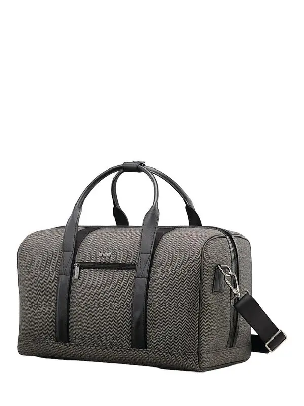 HARTMANN Herringbone Deluxe Weekend Duffel - Black Herringbone