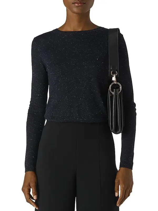 Whistles Sparkle Sweater - Navy