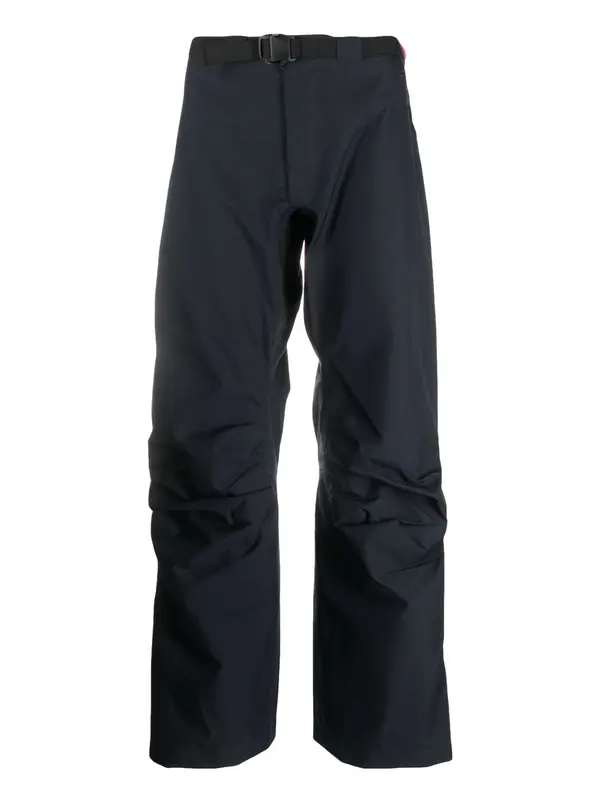 GR10K Titanus Arc Belted Trousers - Blue