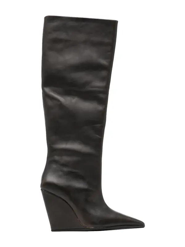 Senso Hendrick Ii 100mm Wedge Boots - Grey