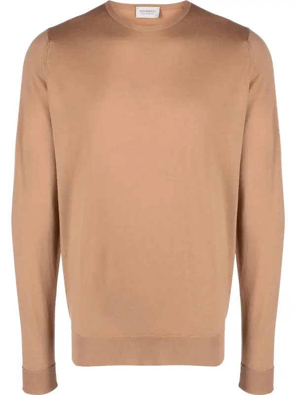 John Smedley Marcus Virgin Wool Jumper - Brown