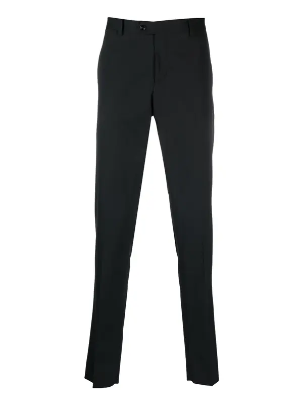 LARDINI Slim-fit Tailored Trousers - Black