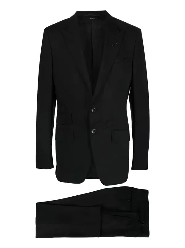 TOM FORD Single-breasted Wool Suit - Black