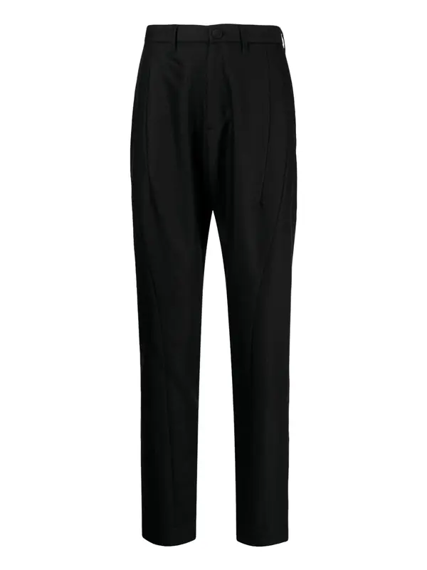 JULIUS Tailored Straight-leg Trousers - Black