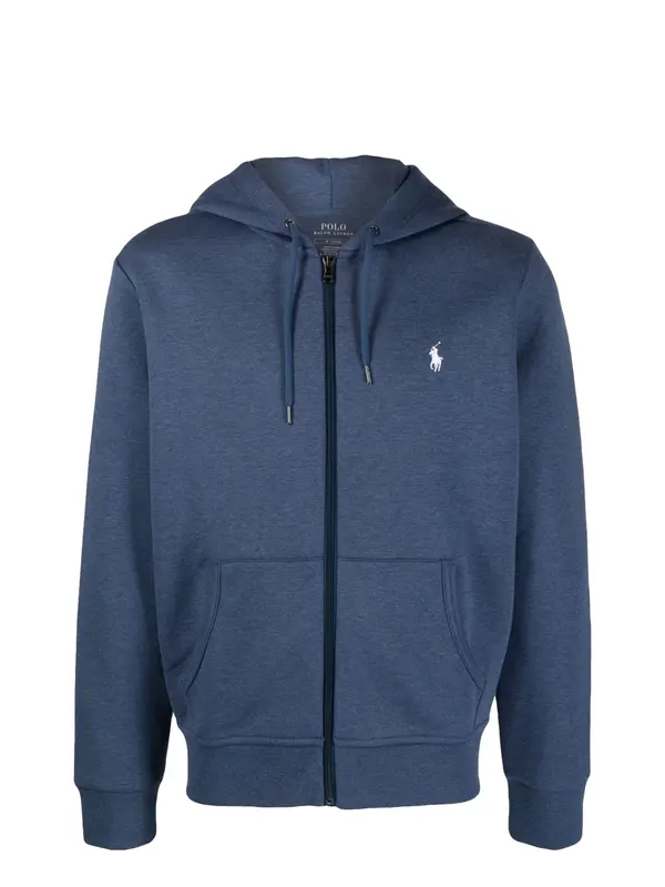 Polo Ralph Lauren Polo Pony-embroidered Zip-up Hoodie - Blue
