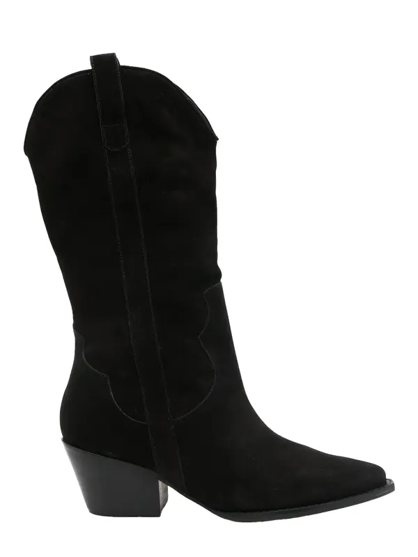 STUDIO CHOFAKIAN Estee Western Boots - Black