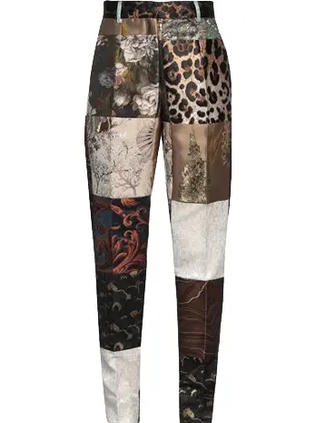 Dolce & Gabbana Leopard Print Tapered Pants - Beige