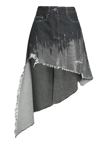 JW Anderson Denim Flared Skirt - Black