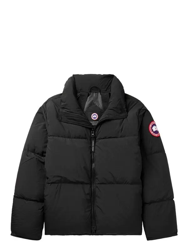 Canada Goose Quilted Enduraluxe Hooded Down Jacket - Black