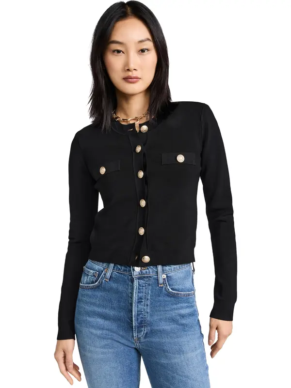 L'Agence Toulouse Cardigan - Black
