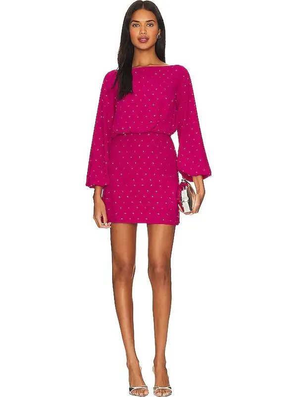 Astr The Label Edita Mini Dress - Fuchsia