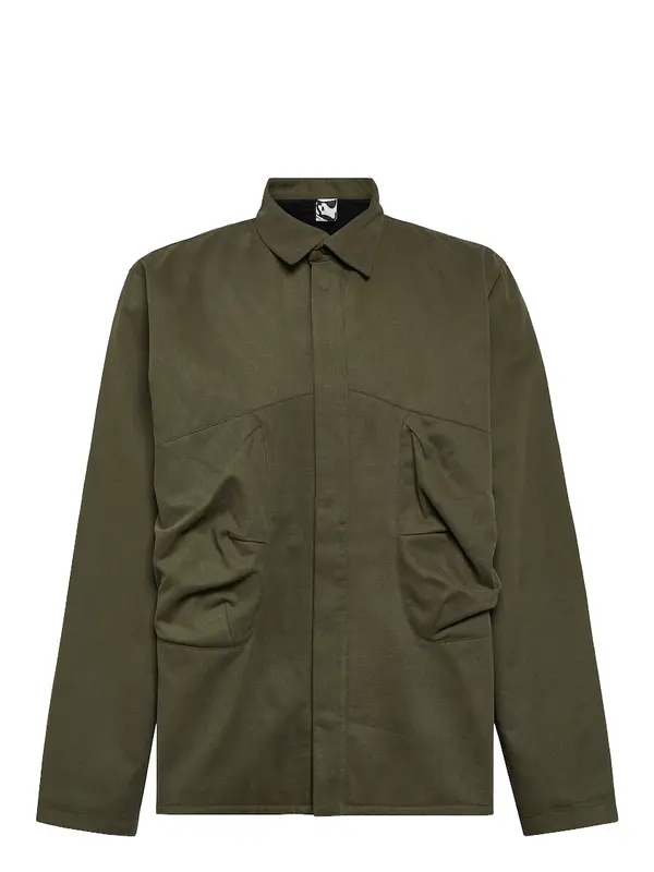 GR10K Rescue Pocket Cotton Overshirt - Green