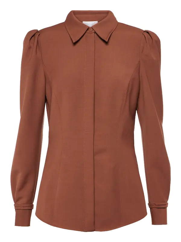 Gabriela Hearst Talbot Wool Shirt - Brown