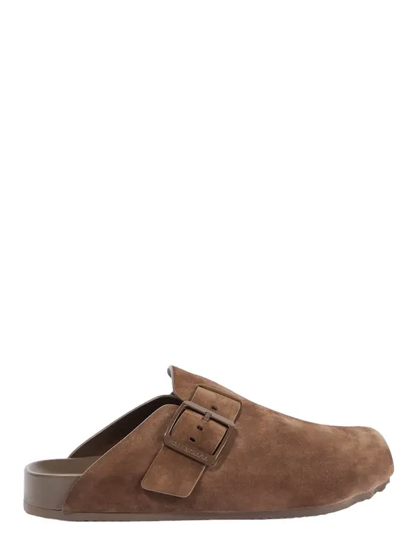 Balenciaga Sunday Suede Mules - Brown
