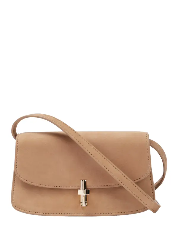 THE ROW E/w Sofia Leather Shoulder Bag - Brown