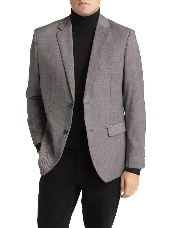 DANIEL HECHTER Bird's Eye Wool Sport Coat - Grey