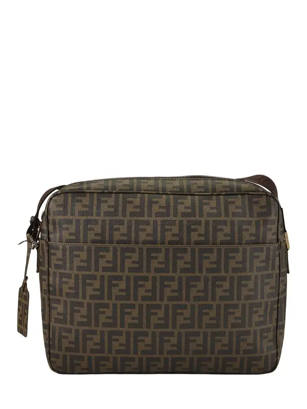 Fendi Zucca Coated Canvas Messenger Bag - Brown