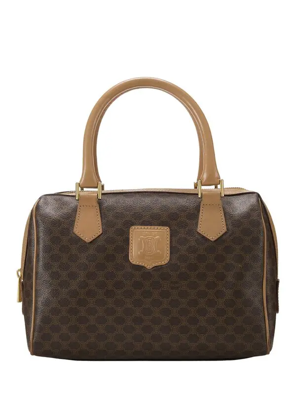Celine Macadam Boston Bag - Brown
