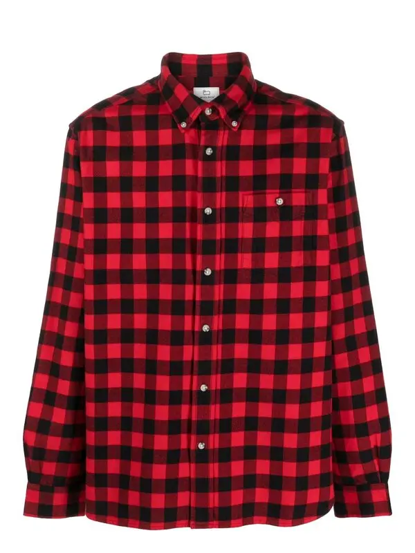 Woolrich Traditional Plaid-check Flannel Shirt - Red