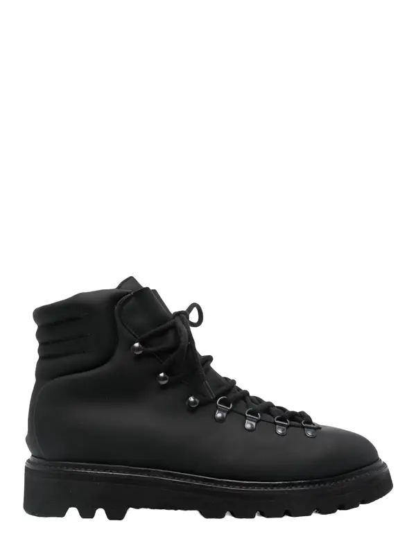 Premiata Padded Lace-up Ankle Boots - Black