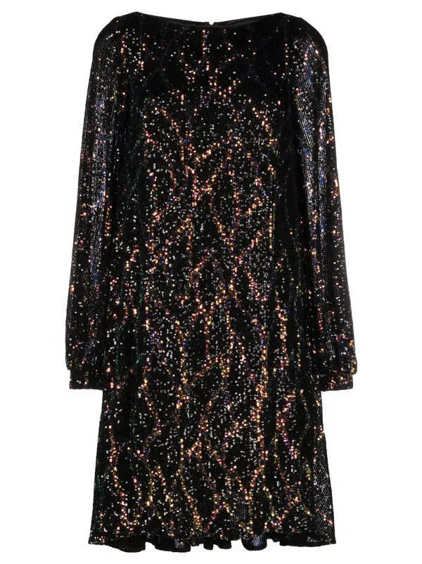 Talbot Runhof Sequin-embellished Dress - Black