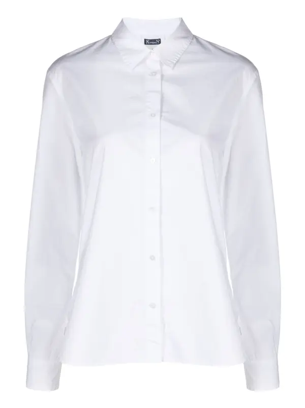 Kristensen Du Nord Stretch-cotton Poplin Shirt - White