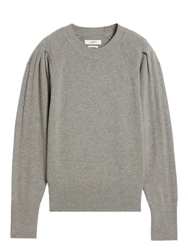 MARANT ETOILE Charlise Cotton And Wool-blend Sweater - Gray