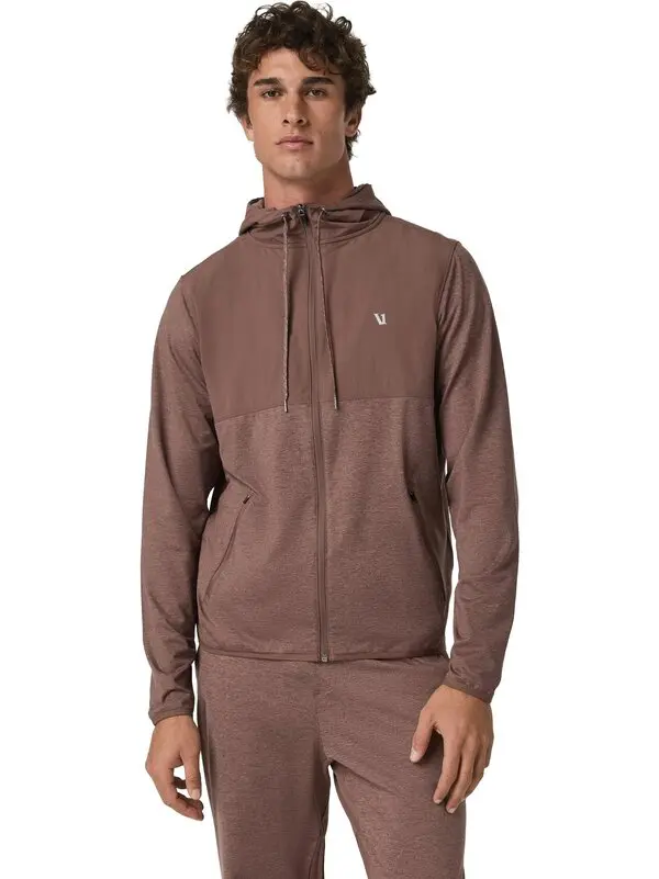 Vuori Sunday Element Hooded Jacket - Sable Heather