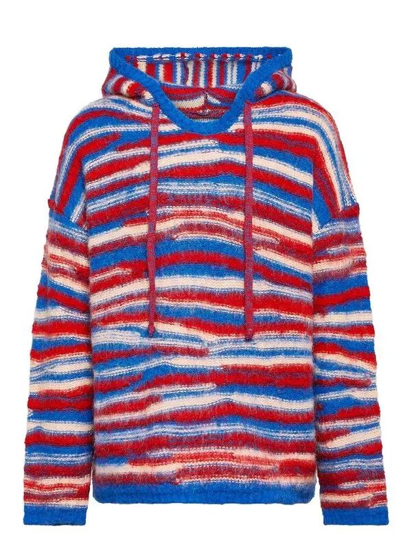 ERL Gradient Knitted Hoodie - Multicoloured