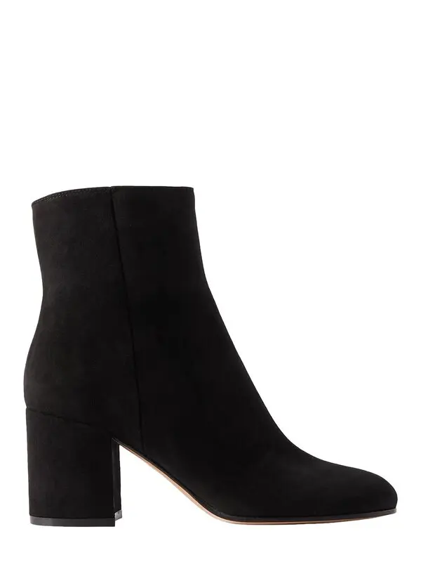 GIANVITO ROSSI Joelle 70 Suede Ankle Boots - Black